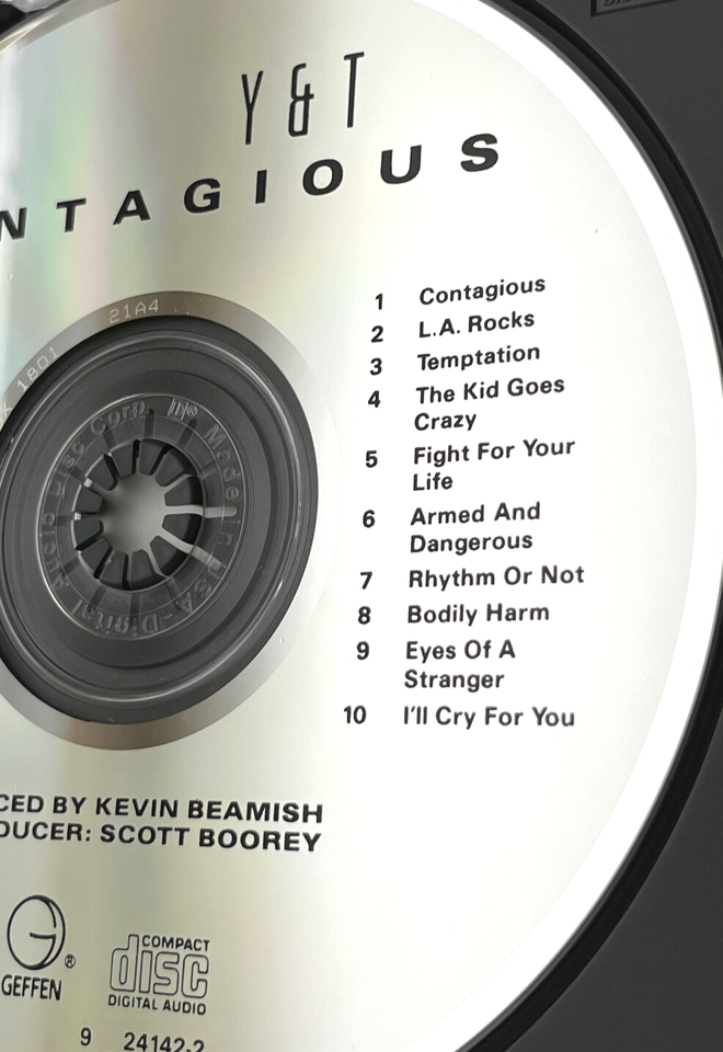 Y&T Contagious CD DADC PRESS! 1987 Geffen 9 24142-2 Queensryche RARE! OOP! | eBay