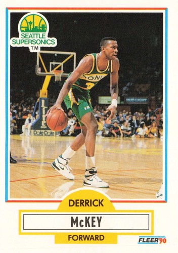 Derrick McKey 1990-91 Fleer #180 Seattle SuperSonics | eBay
