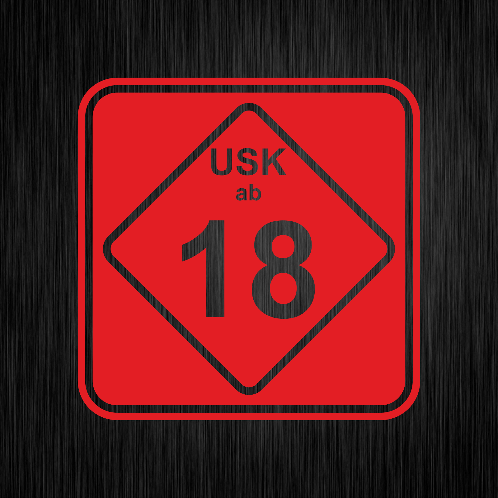 USK 18 Games Spiele DVD Blu Ray Fahrzeug PKW Auto Vinyl Decal Sticker ...