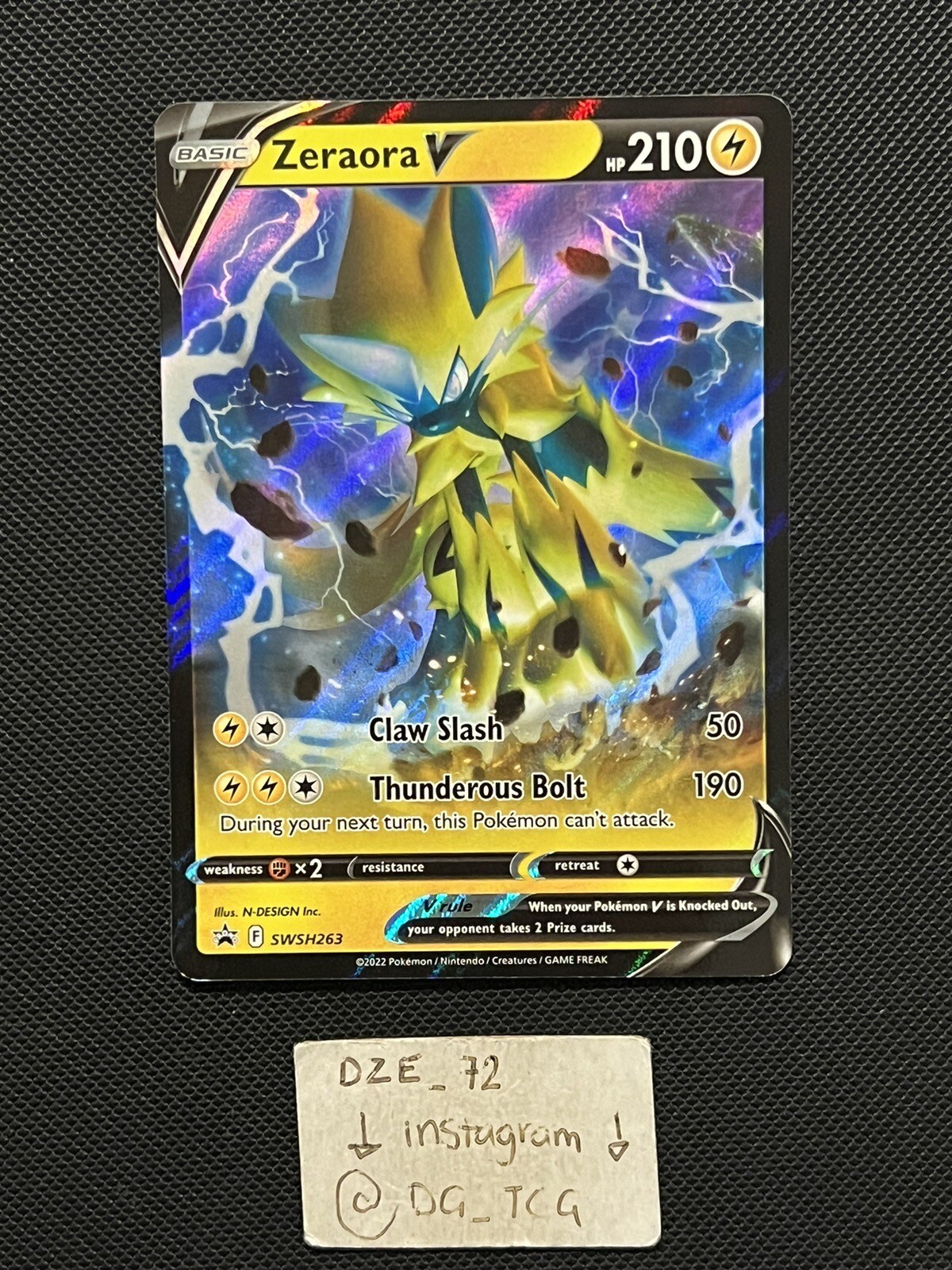 Pokemon SWSH Promo - Zeraora V - SWSH263 - Full Art - M/NM | eBay