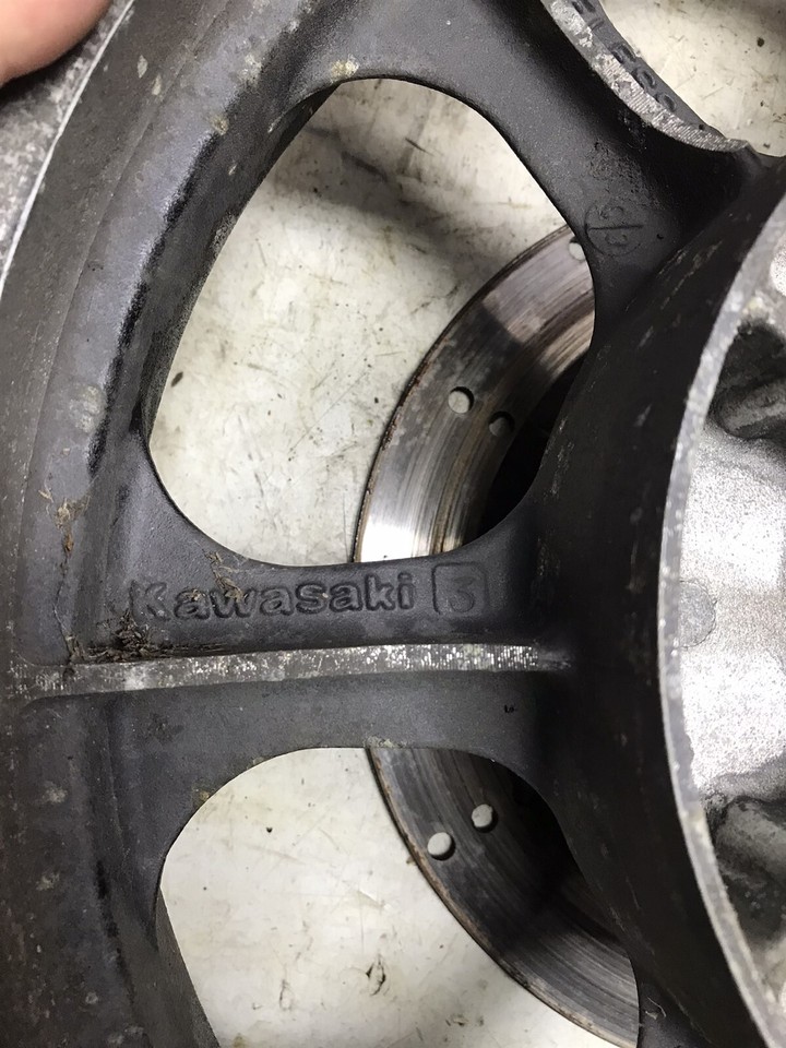 81 Kawasaki KZ 1000 KZ1000 rear back wheel rim straight | eBay