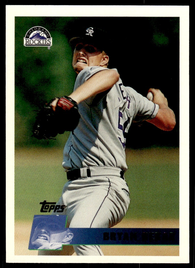 1996 Topps Baseball Card Bryan Rekar Colorado Rockies #416 | eBay