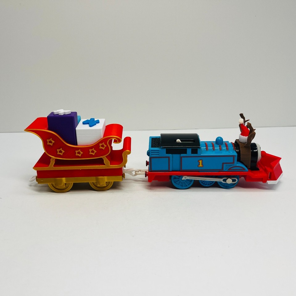 Thomas & Friends Christmas Train CUSTOM 3D PRINTED Rudolph & Santa ...