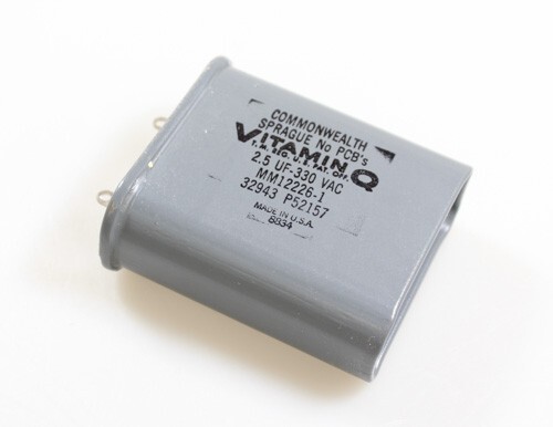 LOT OF TWO MM12226-1 SPRAGUE CAPACITOR 2.5UF 330V APPLICATION MOTOR RUN ...