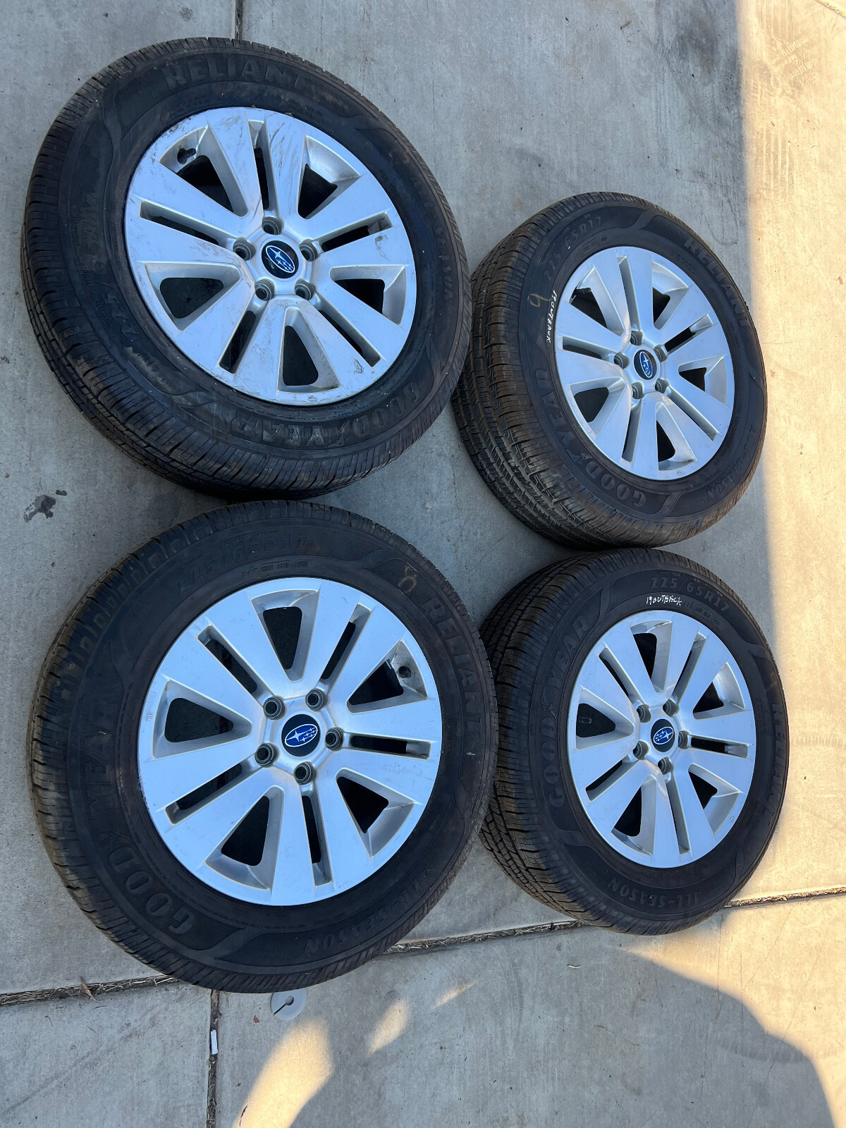 2019 Subaru Outback Tires & Rims Set 225/65 R17 | Goodyear | OEM ...