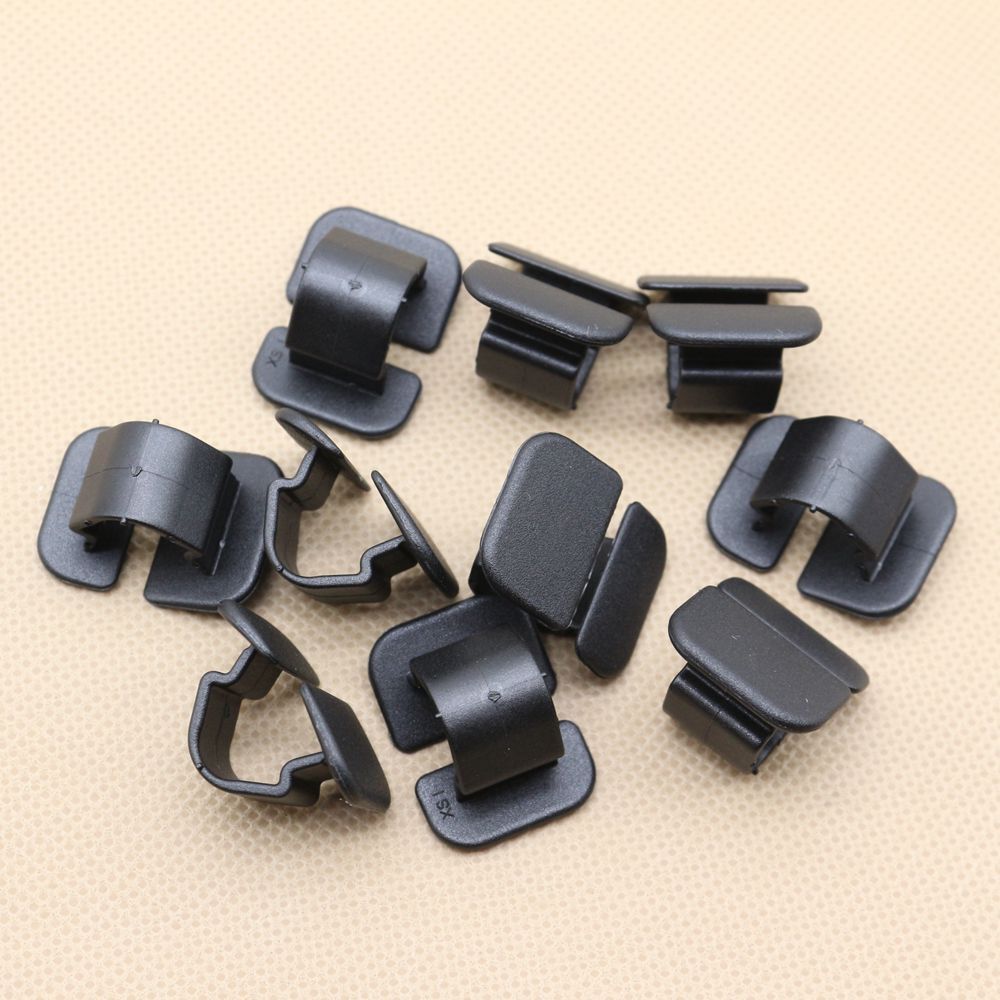 10Pcs Black Nylon Hood Insulation Retainer Clip For VW Audi 1H5-863-849 ...