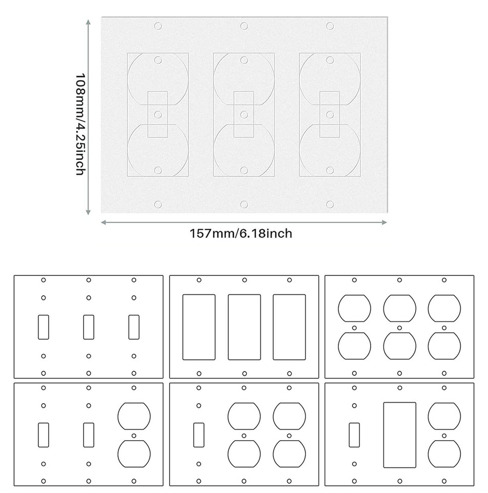40x Outlet Insulators and Draft Sealers,Wall Plate Insulation Gasket ...