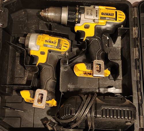 DEWALT DCD985 1/2" Hammer Drill DCF885 1/4" Impact Driver Charger ...