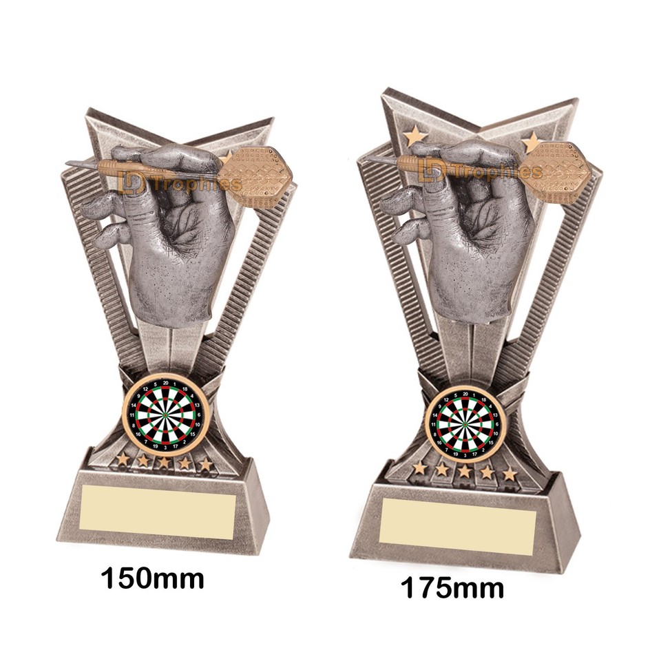 Darts Trophy in 2 Sizes, Free Engraving, Darts Trophies, "180" "Killer ...
