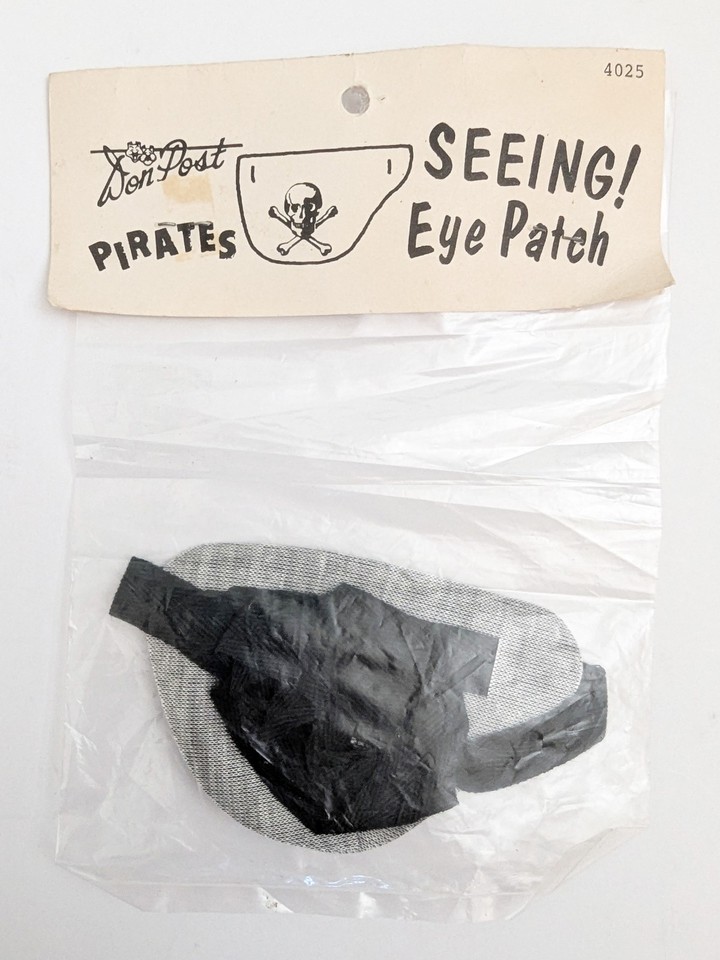 DON POST Vintage PIRATES Seeing! Eye Patch IN ORIGINAL PACKAGING Rare ...