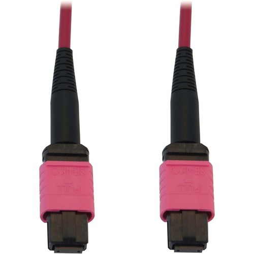 Tripp Lite 3m MTP/MPO-PC Multimode OM4 12 Fiber Optic Cable Magenta ...
