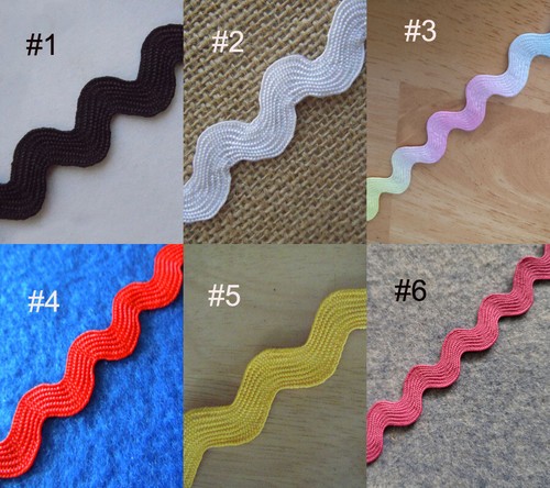 3 Yards 3/4" Wide Ric Rac Rick Rack Trim Lace 6 Colors | eBay