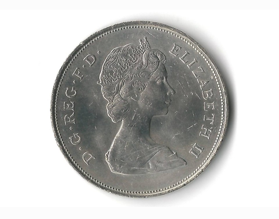 1981 Royal Wedding Coin: Uncirculated coin of Prince Charles and Lady ...