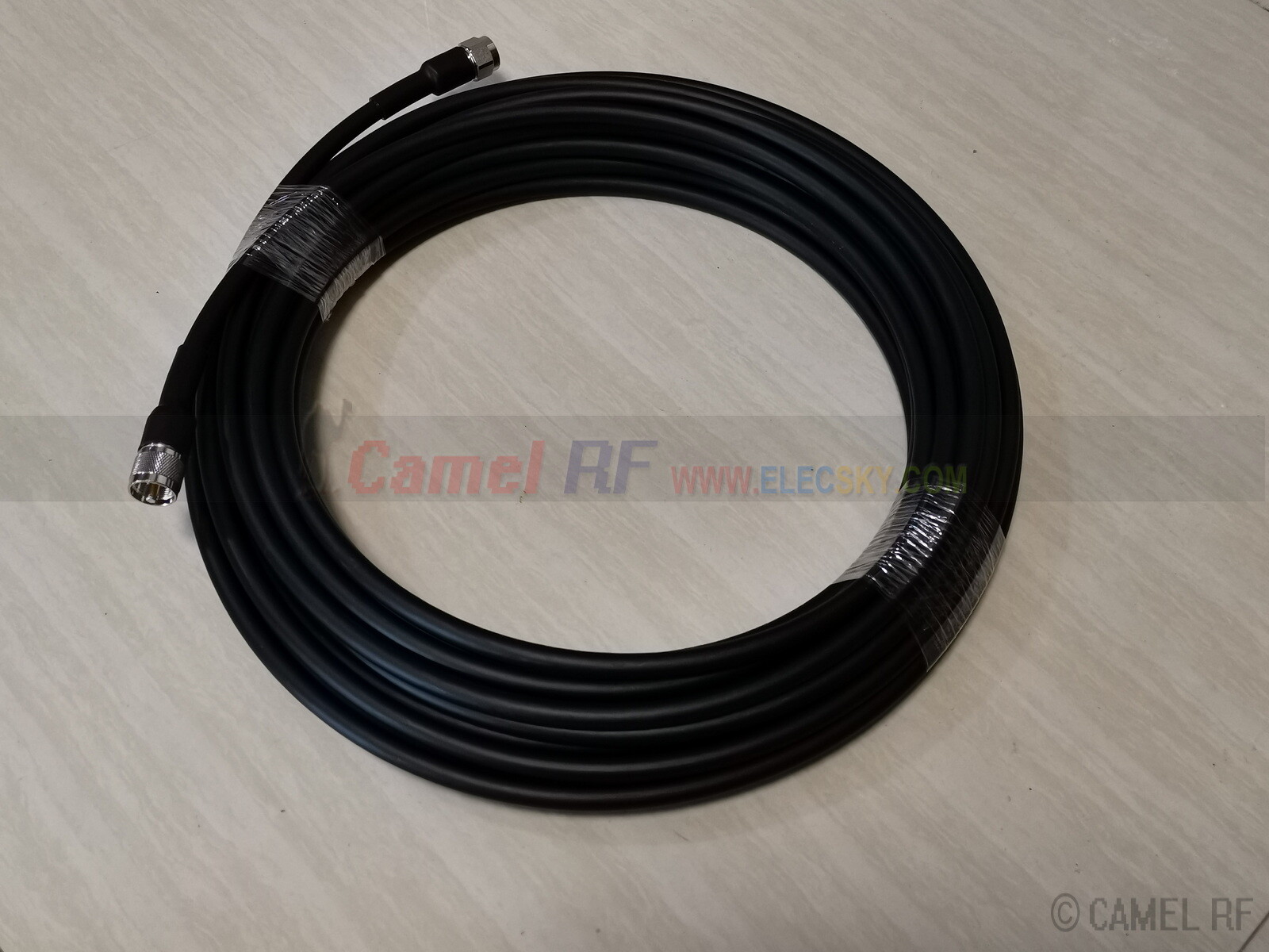 30 Meter (100 ft) RG8/U coaxial cable With N(L16) and UHF(SL16)SO239 ...