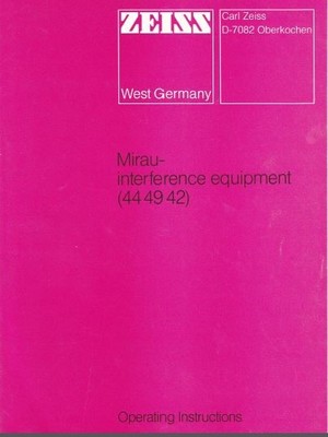 Microscope Parts & Accessories - Interference Microscope