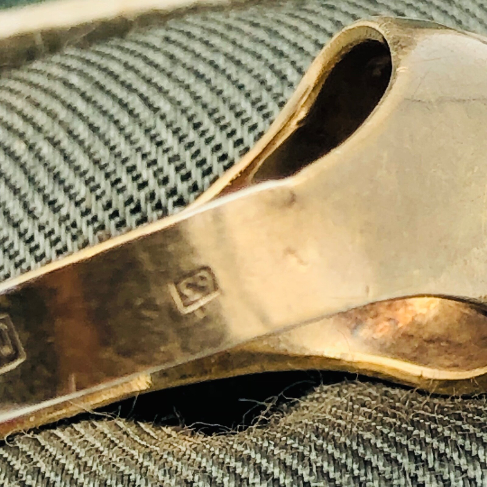 Vintage Gilt Soviet Ring Edelweiss Silver 875 Ruby Si… - Gem