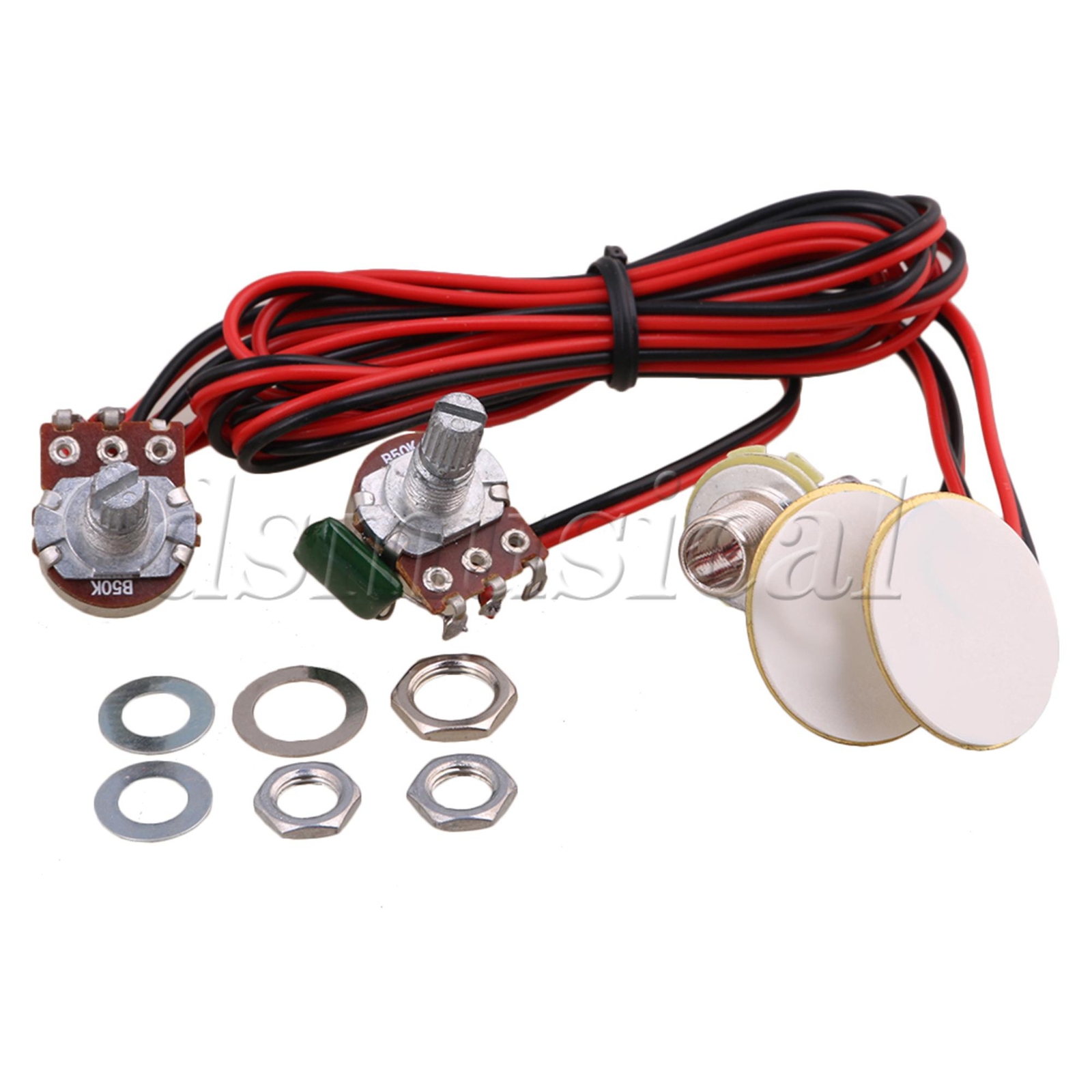 Pre-wired Pickups Guitar Ukulele Mandolin Instrument Pickup Piezo ...