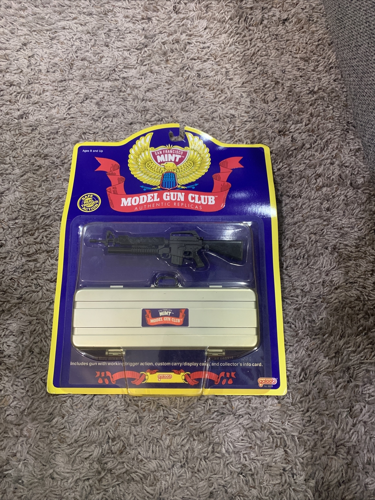 Vintage M16 Model Gun Club San Francisco Mint 1989 Galoob in Case Toy ...