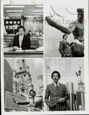 Press Photo Max Robinson, Anchor of "ABC News World News Tonight ...