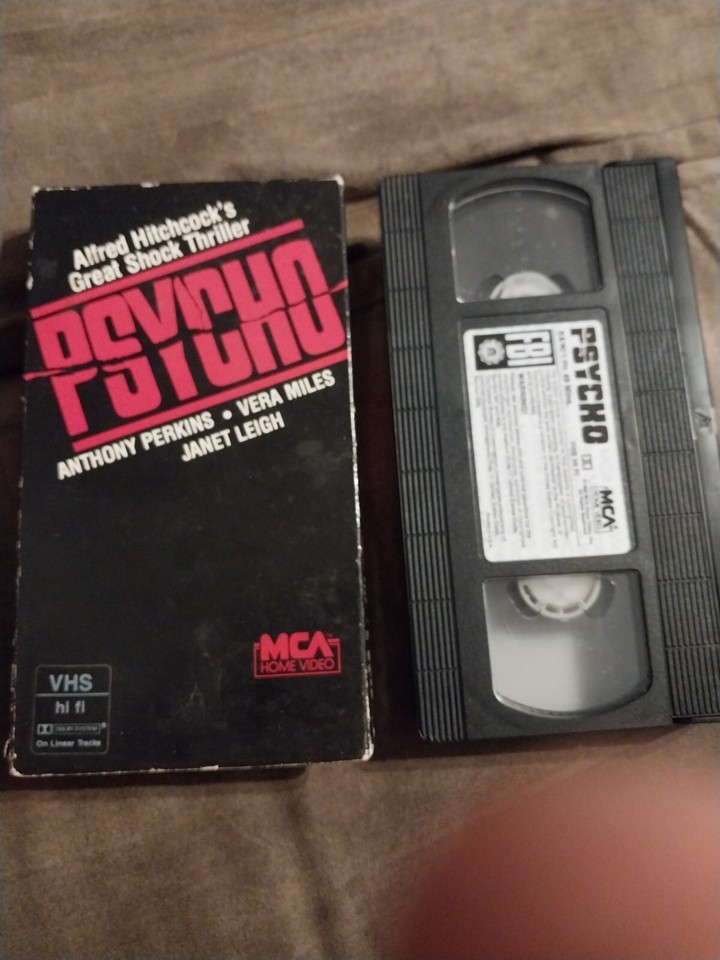 Psycho 1960 VHS MCA Home Video 1986 Tape 47897550010 | eBay