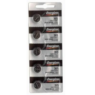 Energizer 365 Button Cell Silver Oxide SR1116W Watch Battery Pack of 5 ...
