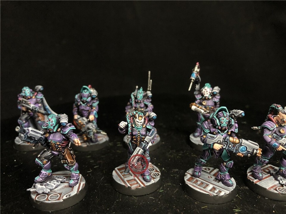 Warhammer 40K DPS painted Necromunda Van Saar Tek-hunters SK3965 | eBay