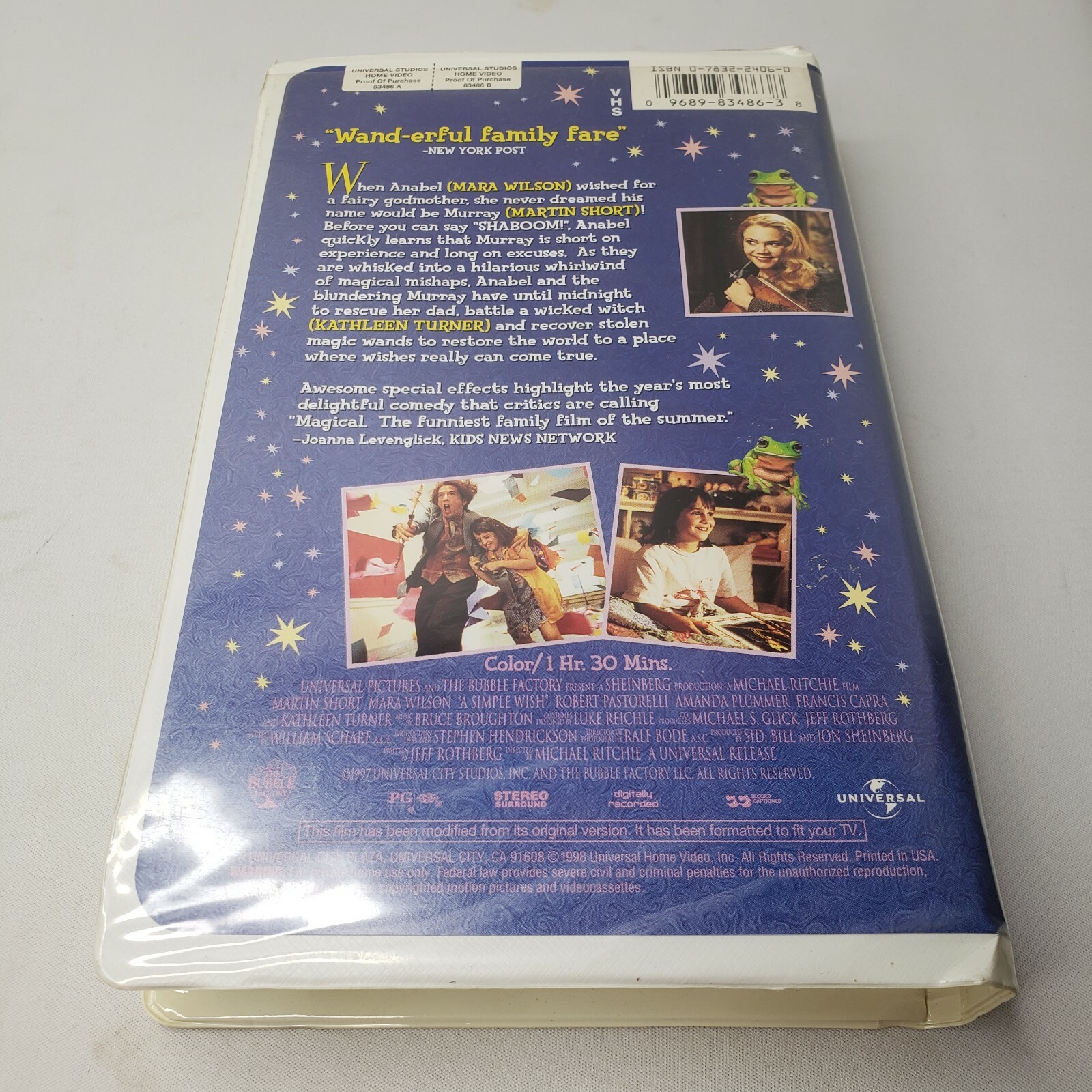 A Simple Wish VHS Tape 1997 Martin Short Mara Wilson | eBay
