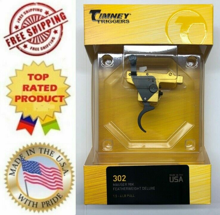 NEW TIMNEY TRIGGER MAUSER 98K, FEATHERWEIGHT DELUXE, ADJUSTABLE 1.5-4LB ...