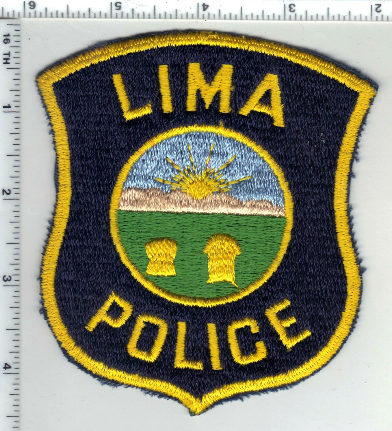 Lima Police (Ohio) 1st Issue Shoulder Patch | eBay