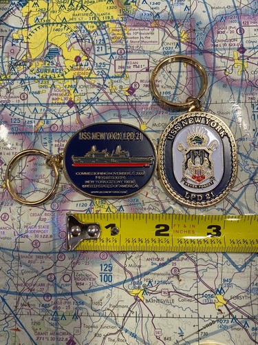USS New York LPD 21 Challenge Coin/Key Chain | eBay