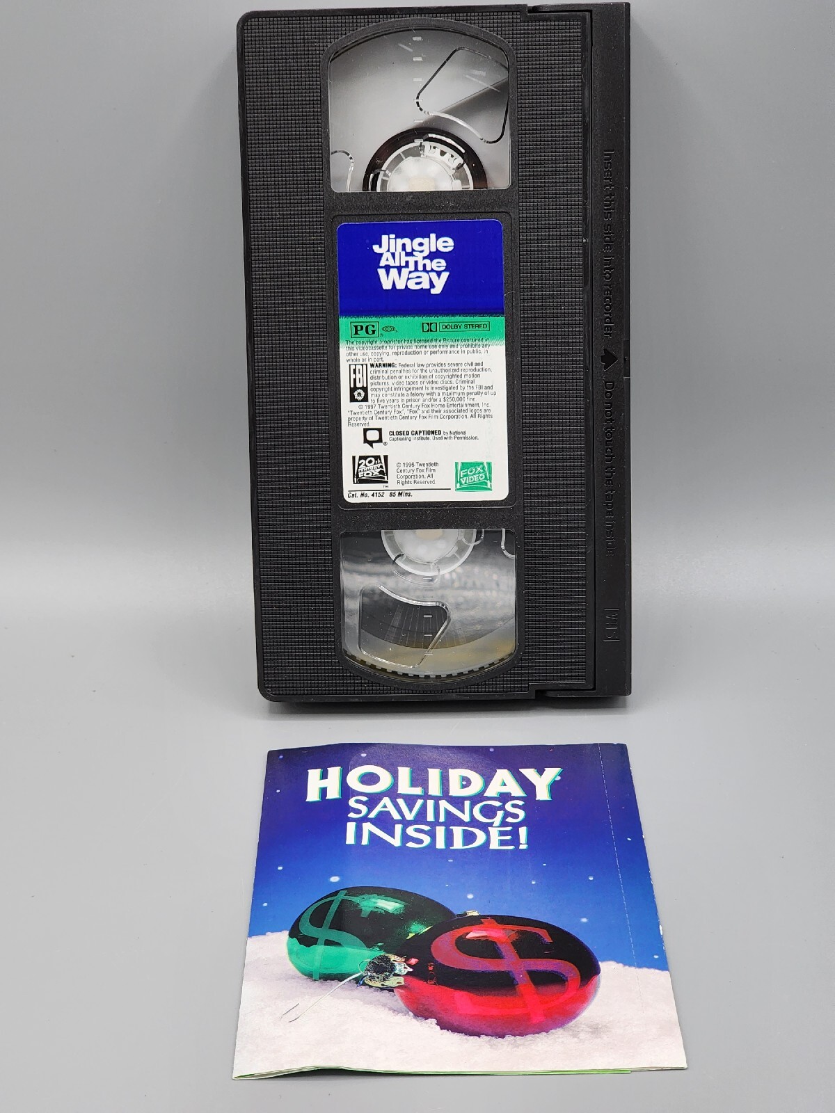 Jingle All the Way VHS 1997 Clamshell Case Arnold Schwarzenegger Turbo ...