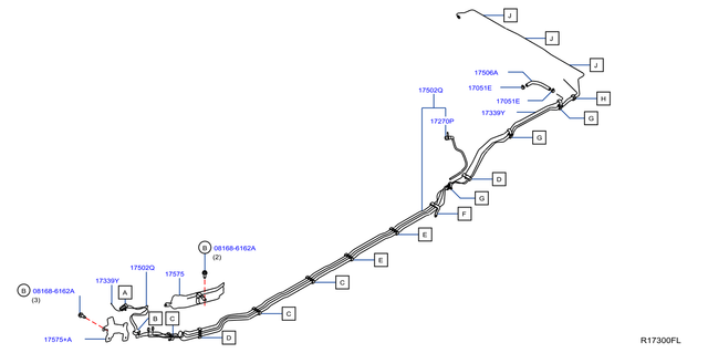 Genuine Nissan Tube Assembly-fuel 17270-ea000 for sale online | eBay