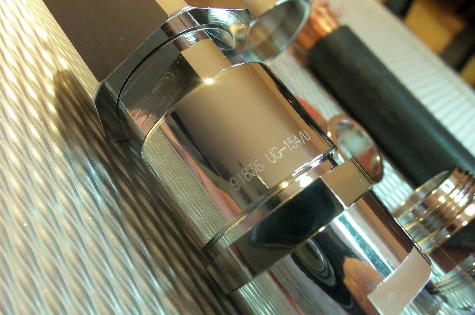 91836 UG-154A/U RF Coax Cable Adapter Connector RG-17 RG-18 RG218/U LC ...