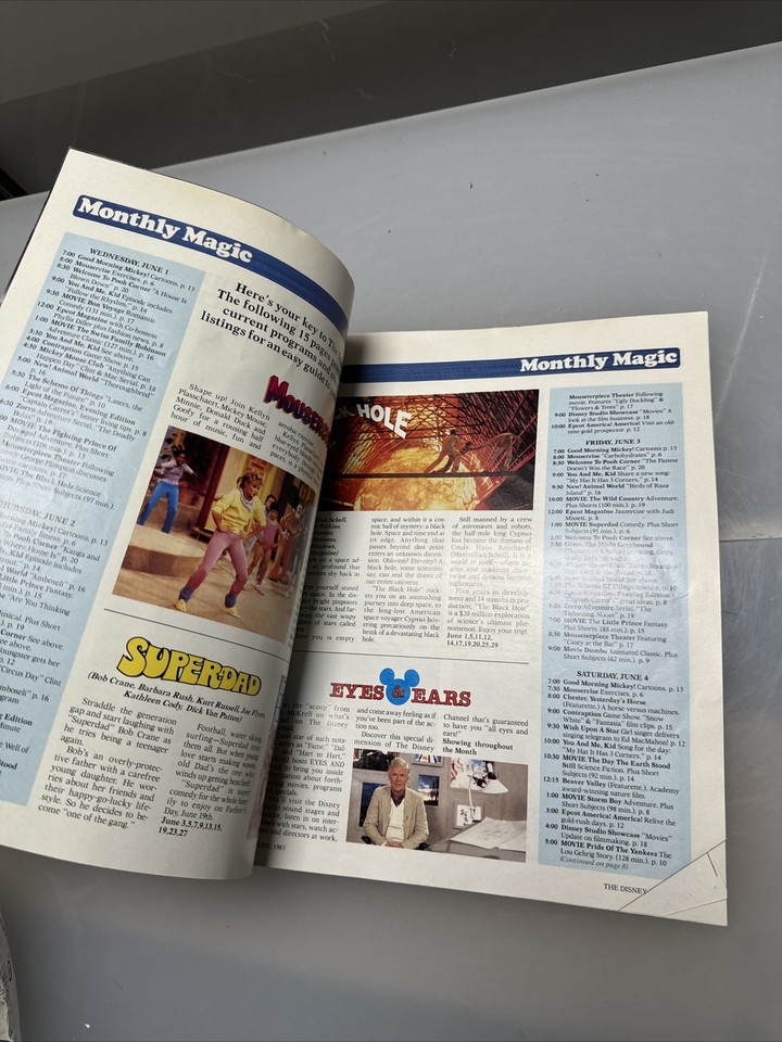 VINTAGE Disney Channel Magazine Dumbo Mobile June 1983 | eBay