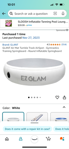 EZ Glam Round inflatable springboard trainer | eBay