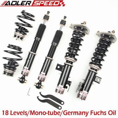 18 Level Mono Tube Coilovers Lowering Suspension Kit For 12-18 Toyota ...