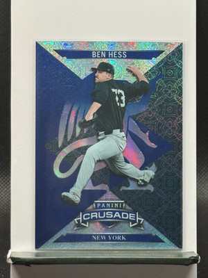 2025 Panini Crusade Baseball - Crusade Blue Ben Hess #34 Blue Prizm | eBay