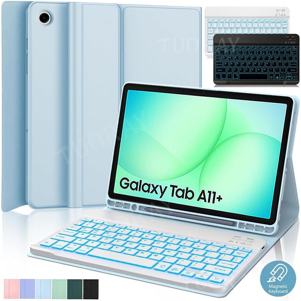 For Samsung Galaxy Tab A9+ A11 Plus 11 inch 2025 Bluetooth Keyboard ...