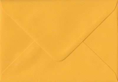Golden Yellow A5 Envelope - 152mm x 216mm 100gsm Gummed Yellow A5 Card ...