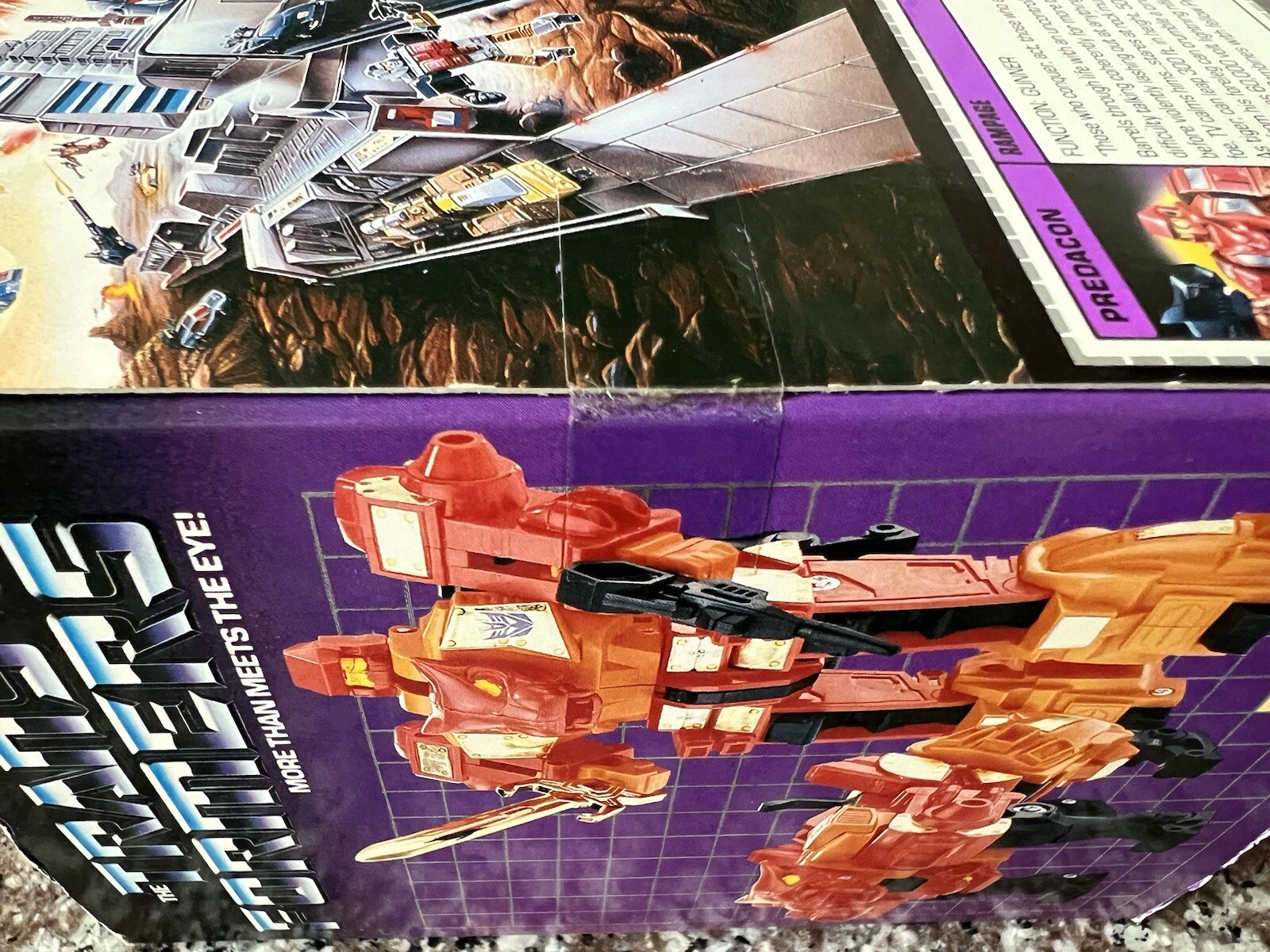 Transformers G1 Rampage Predacon Decepticon 1986 MISB | eBay