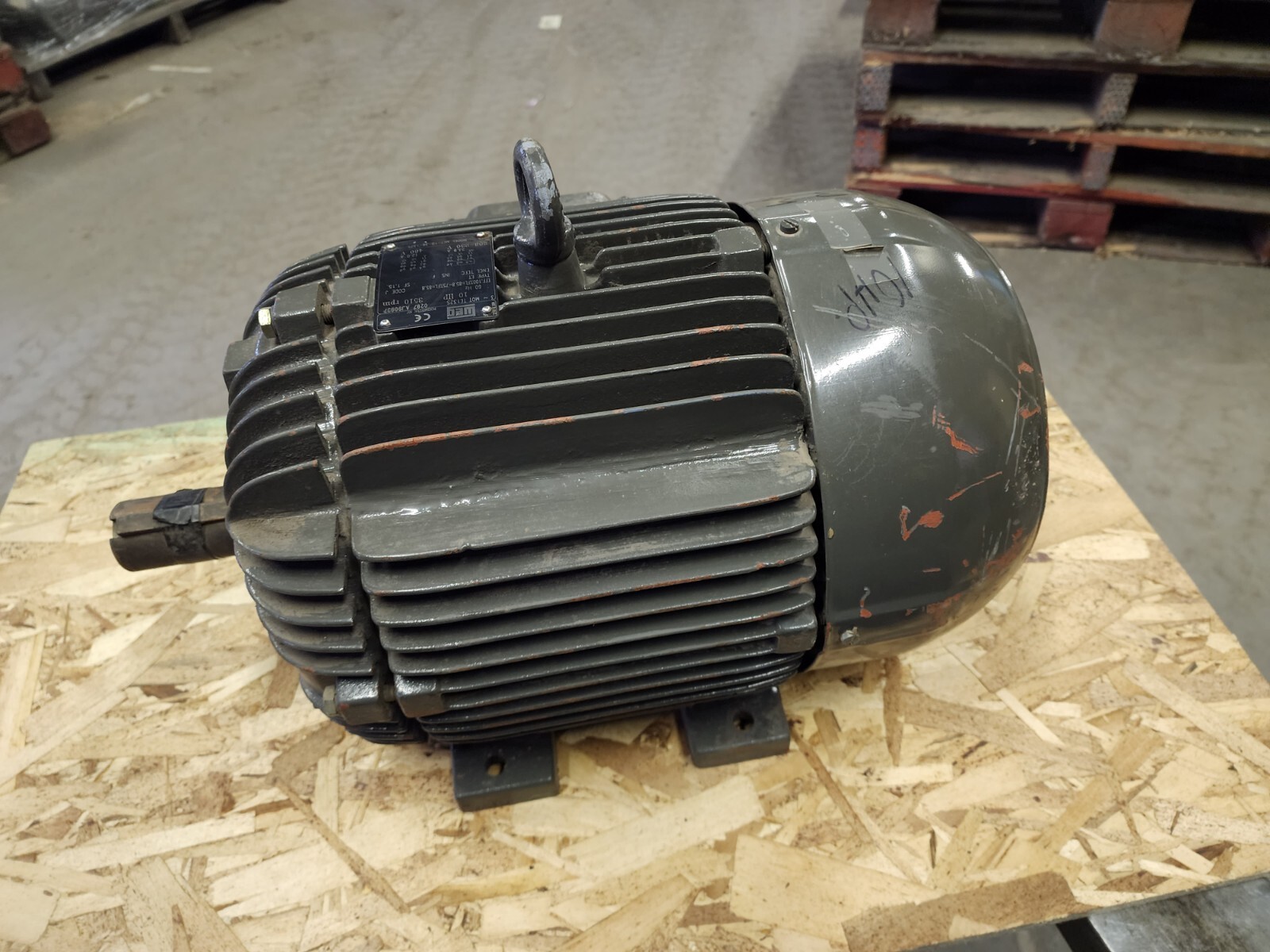 New 10 hp WEG 132S Fr. Electric Motor 230/460 Volt 3510 RPM Mod. MET-10 ...