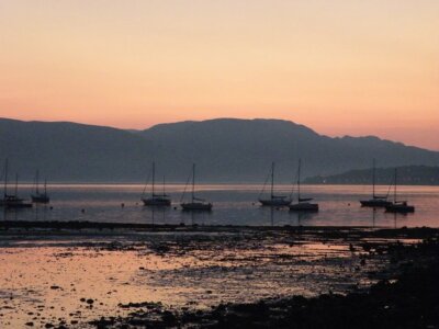 Photo 6x4 Cardwell Bay Gourock A late evening view of the bay at low ...