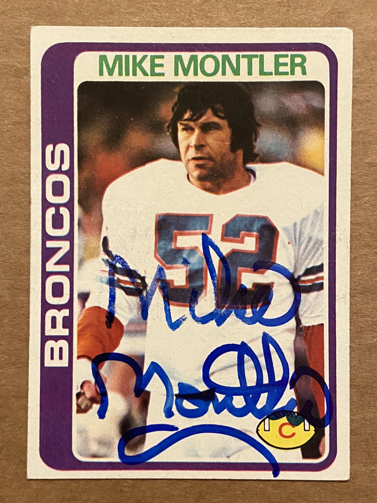 MIKE MONTLER Signed 1978 Topps #83 Broncos Colorado Buffaloes Autograph ...