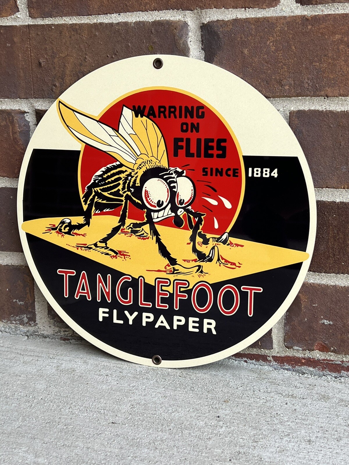Tanglefoot Flypaper Hi Gloss Aluminum Vintage Style sign | eBay