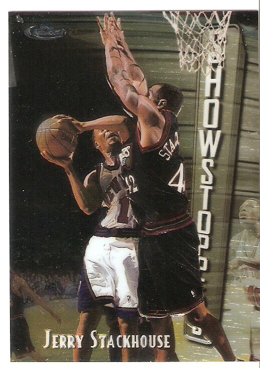 JERRY STACKHOUSE SILVER EMBOSSED 1997-98 TOPPS FINEST UNCOMMON 284 SIXERS UNC | eBay
