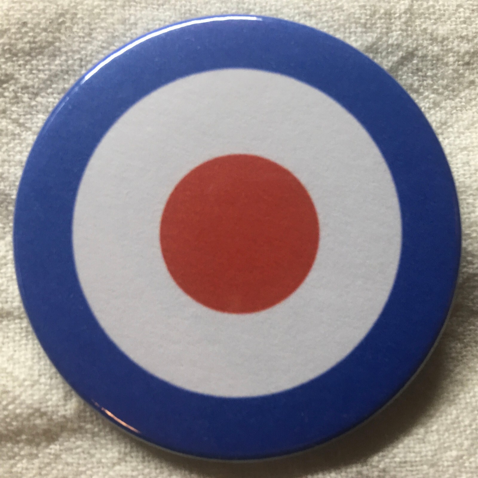 Mod Badge or Sticker - 5 Sizes 25mm to 77mm Roundel Target Pin Button ...