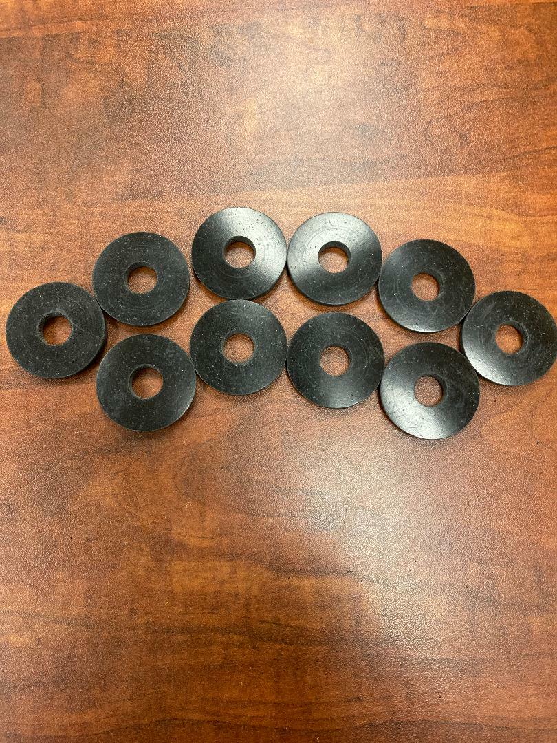 10 Pack Neoprene Rubber Washer 1-1/2" OD x 1/2" ID x 3/16" Thick | eBay