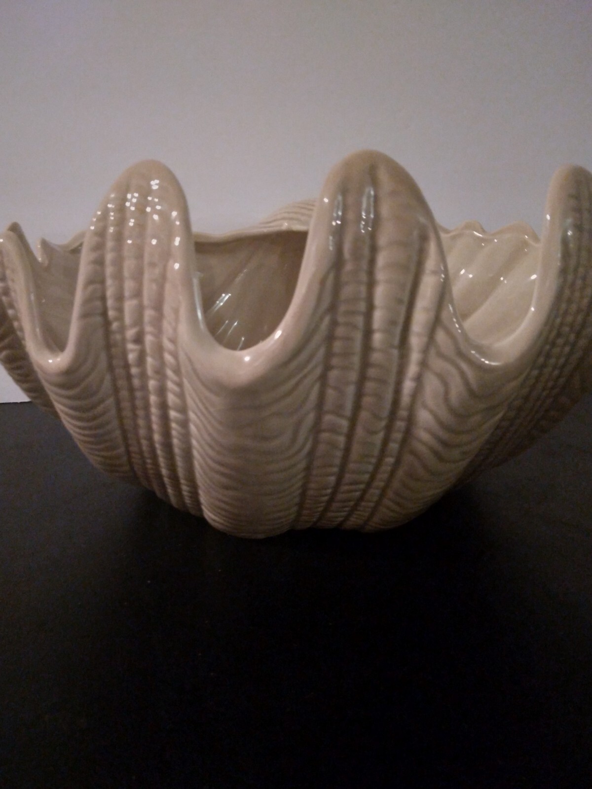 Large Clam Shell Vase Beachy Home Decor | eBay