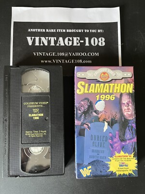 VINTAGE WWF SLAMATHON 1996 IN YOUR HOUSE BURIED ALIVE VHS TAPE WWE RARE ...