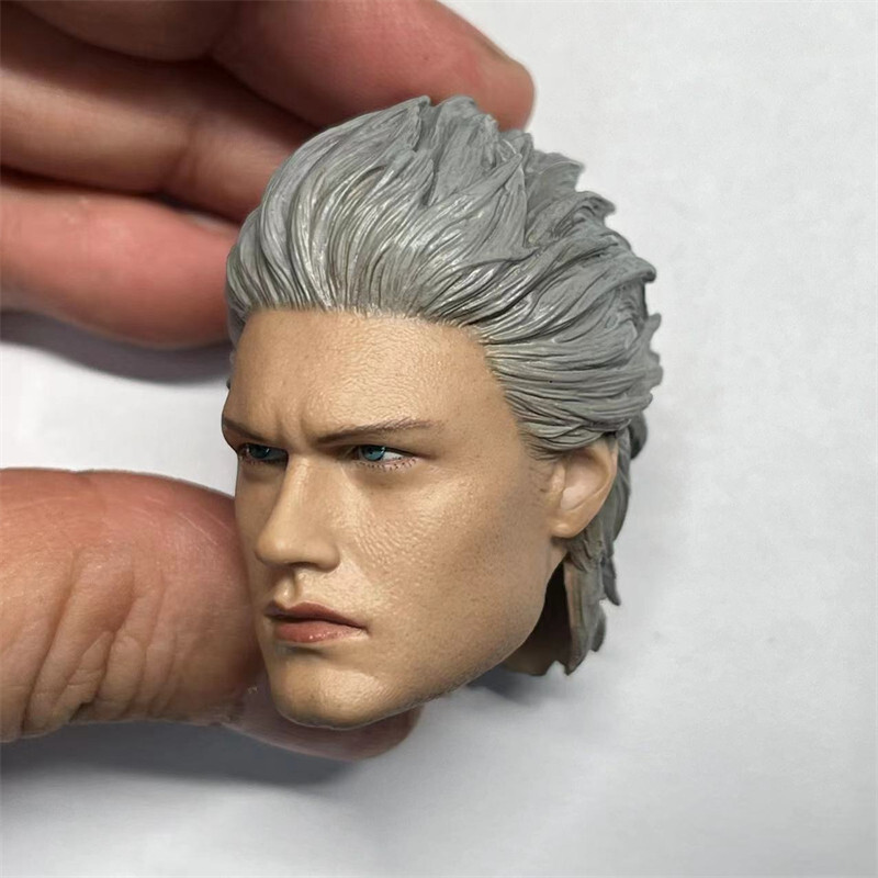 Delicate Painted 1/6 Scale Devil May Cry 5 The Vergil Head Sculpt Fit ...